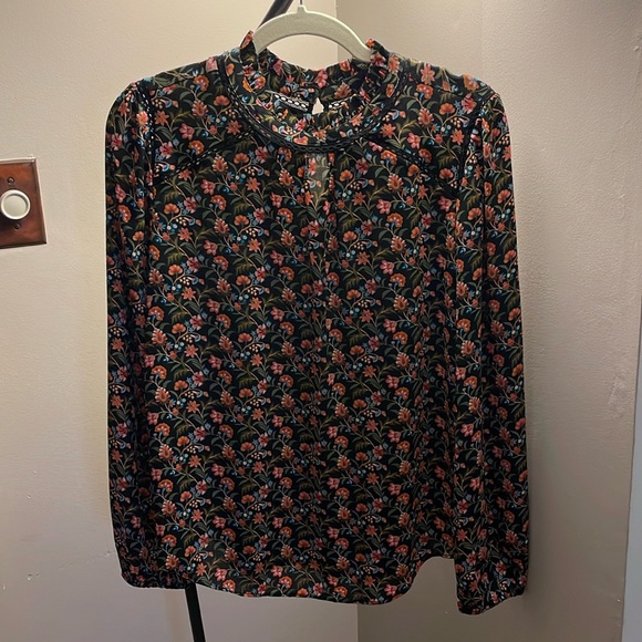 LOFT | Tops | Loft Blouse With Ruffle Detail | Poshmark